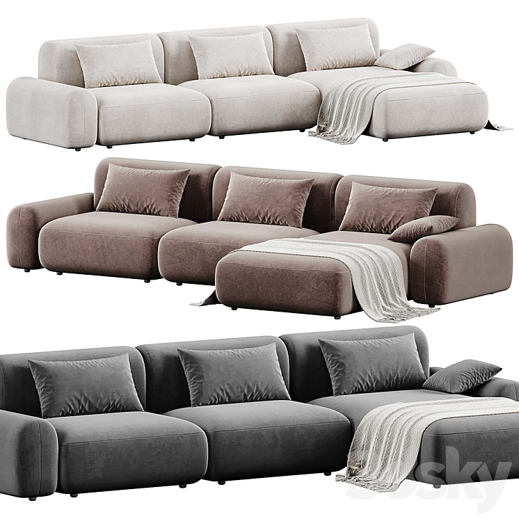 Willow Modular Sofa By Cocorepublic | Sofa - Sofa - 3D model