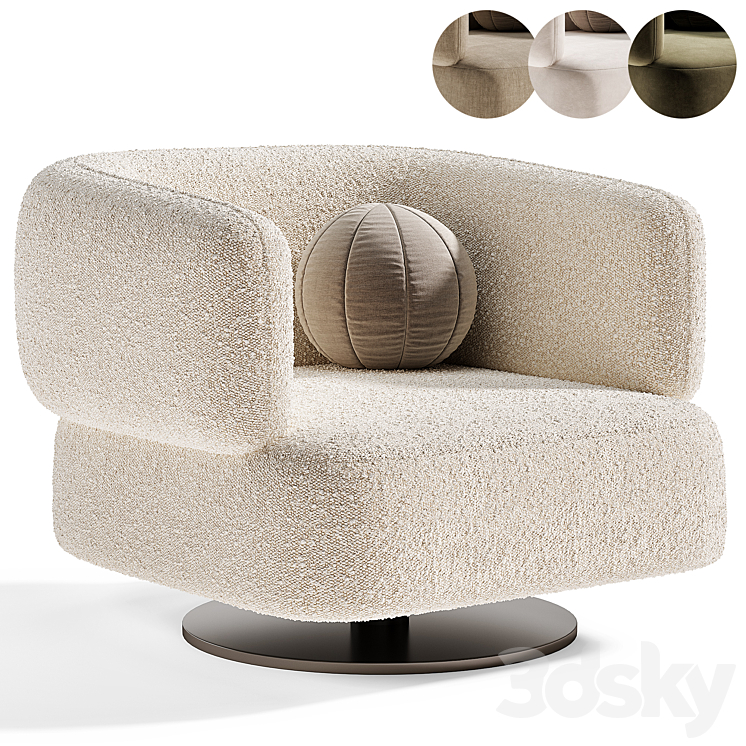 ZEPPELIN Armchair By Lago - Arm chair - 3D model