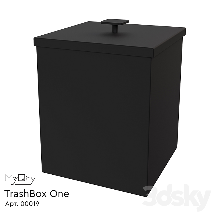 MyOry TrashBox One Trash Bin - Bathroom accessories - 3D model