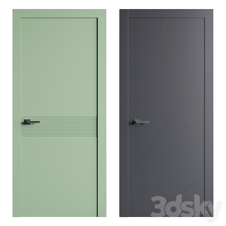 Modern entrance door 86 - Doors - 3D model