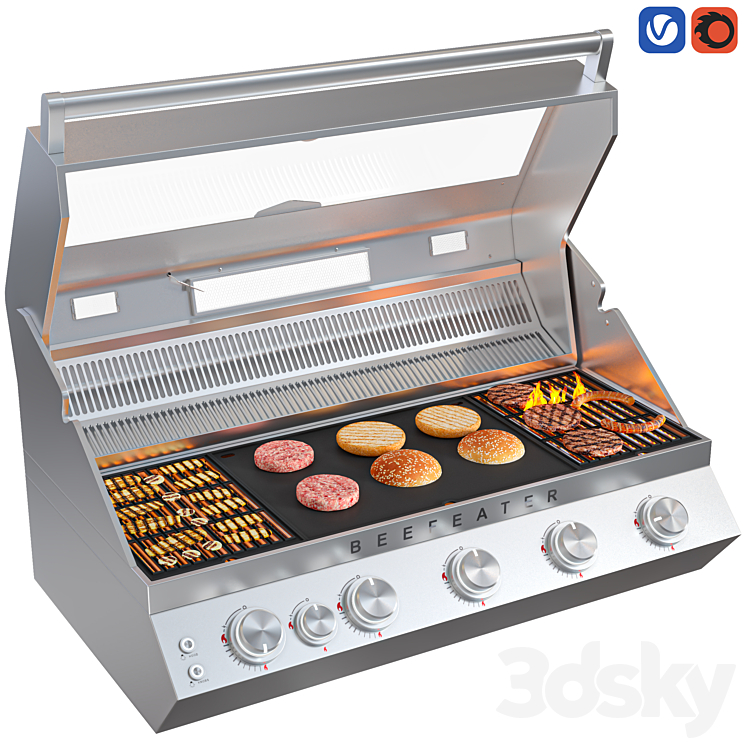 beefeater grill - Barbecue and grill - 3D model