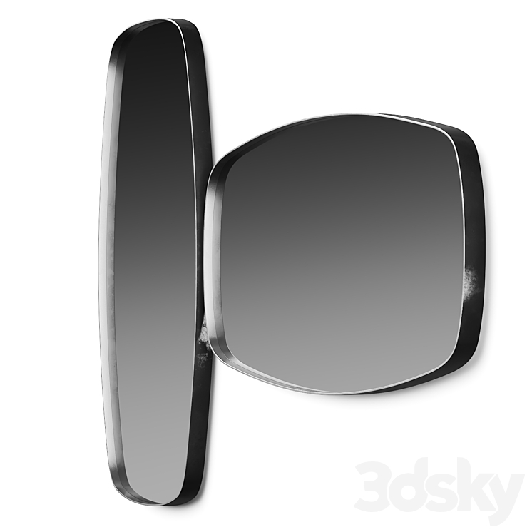 Piet Boon Kekke Living Rectangular Wall-mounted Mirror - Mirror - 3D model