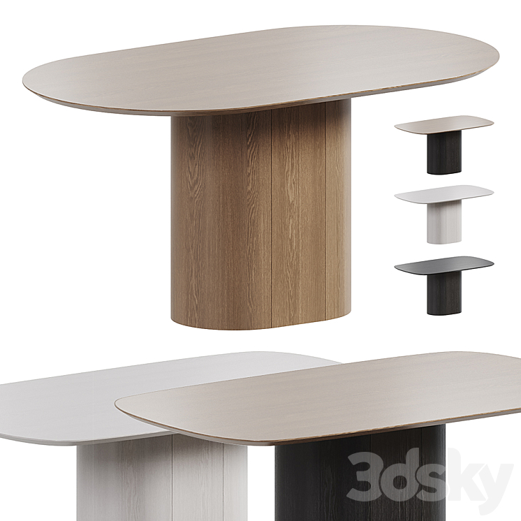 Type Dining Table By Ellipse - Table - 3D model