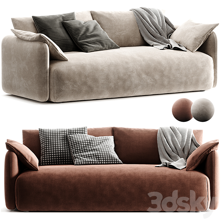 Offset Sofa - Sofa - 3D model