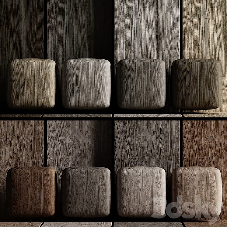 8 textures 4k in wood 288_seamless - Wood - 3D model