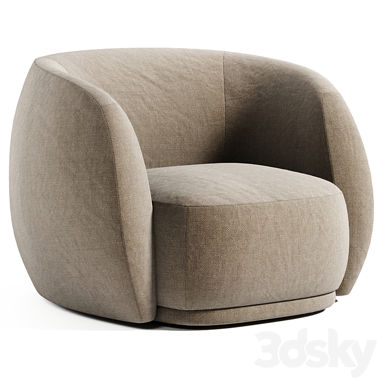 PACIFIC By Moroso - Arm chair - 3D model