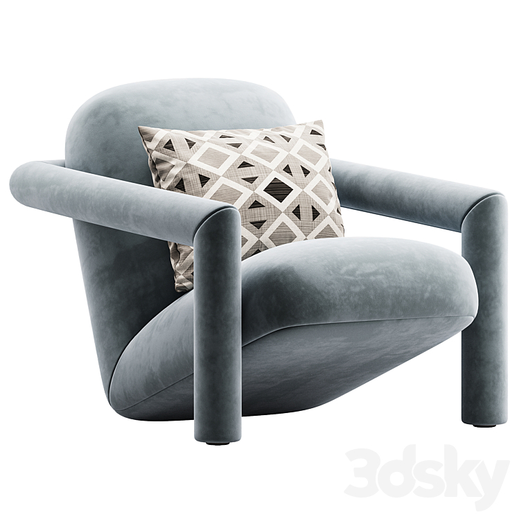 Jordy Armchair By Four Hands - Arm chair - 3D model