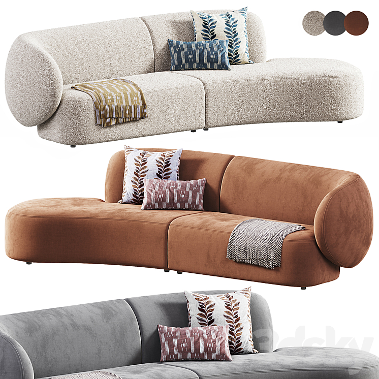 Sweet Chaise lounge Sofa By Gradodesign - Sofa - 3D model