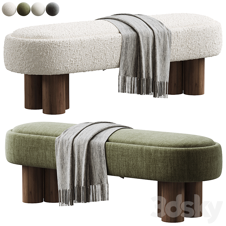 Baleka Bench Seat - Other soft seating - 3D model
