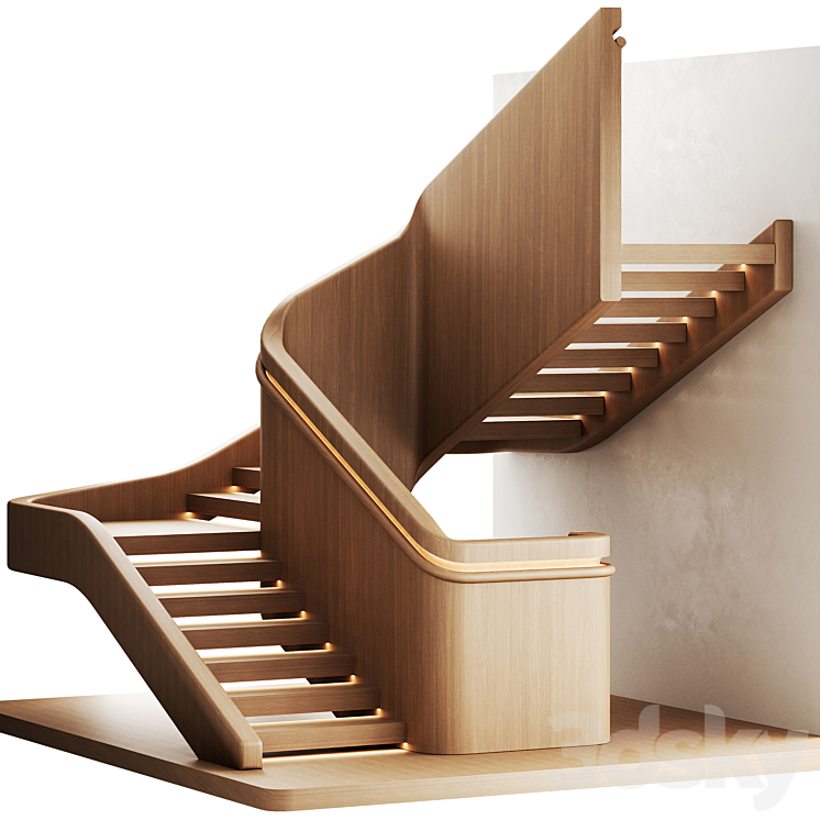 Staircase-1 - Staircase - 3D model