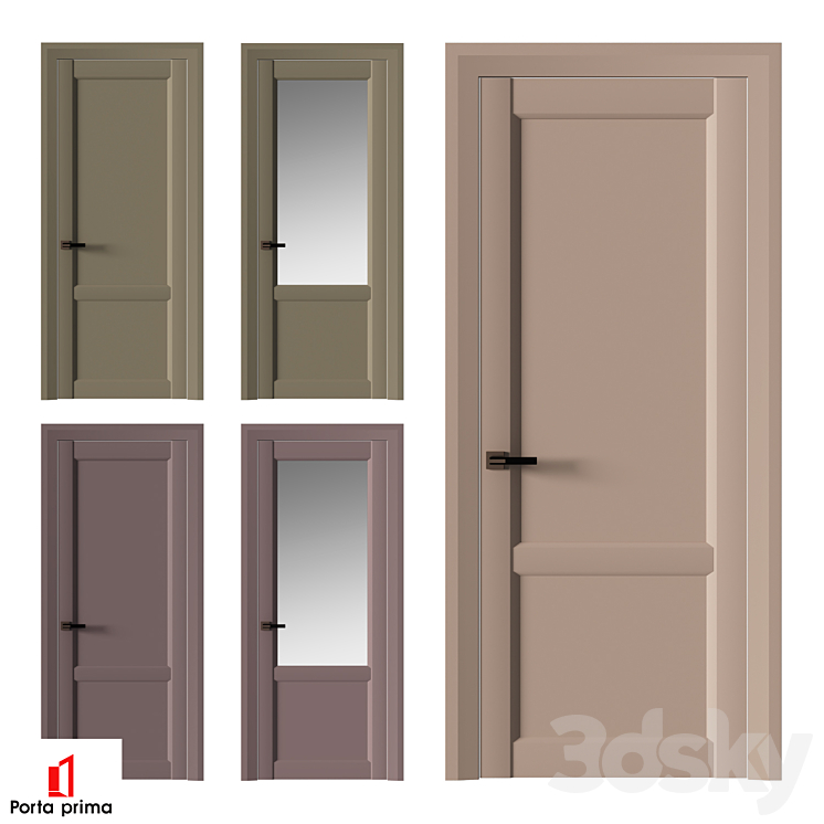 Porta Prima I Dinastia Neo Classic Decoro - Doors - 3D model