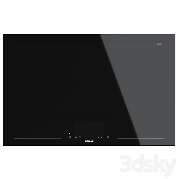 Series 400 Induction Hob 80 cm by Gaggenau - Kitchen appliance - 3D model