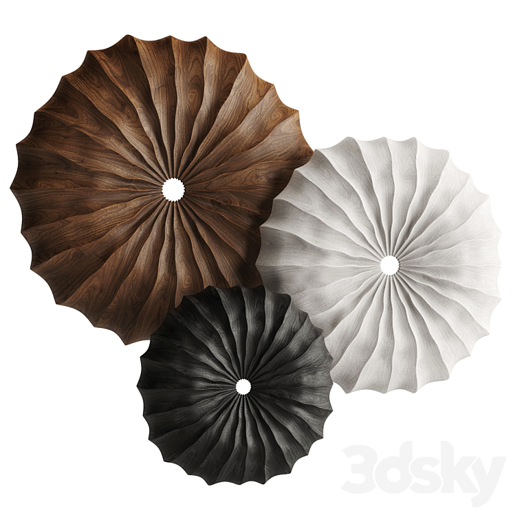 Grooved Wheels Sculptures - Other decorative objects - 3D model