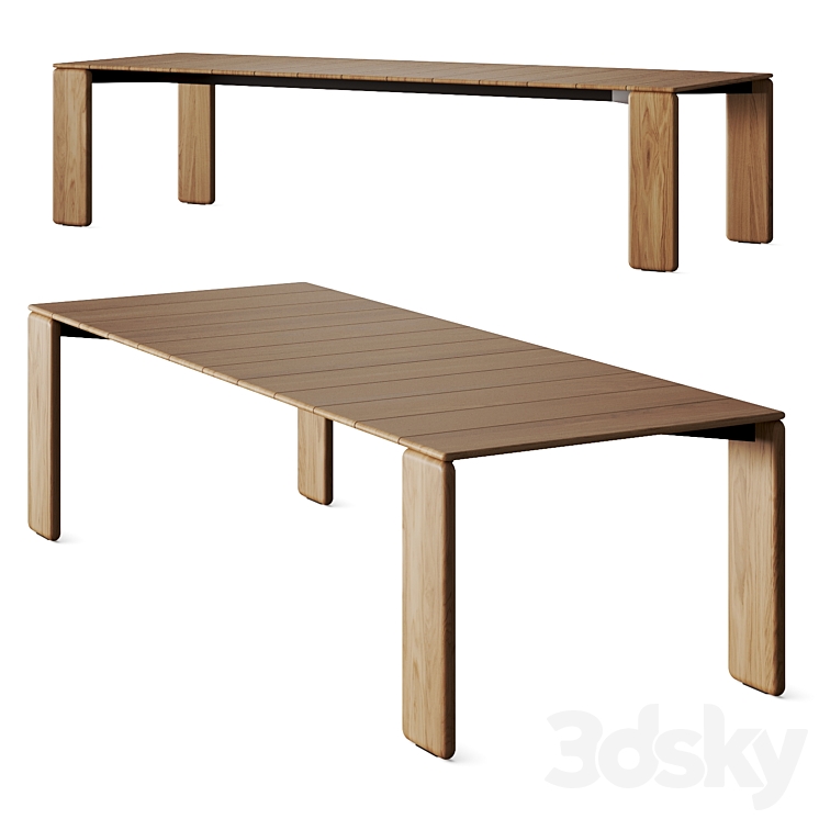 Minotti Drake Dining Outdoor Table - Table - 3D model