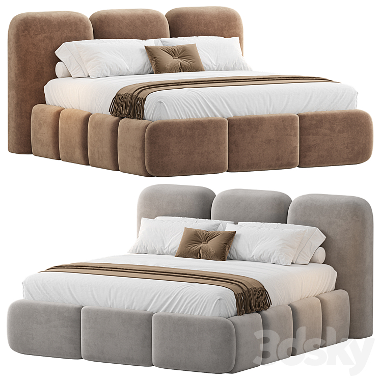 Soft double bed Dreamclor - Bed - 3D model