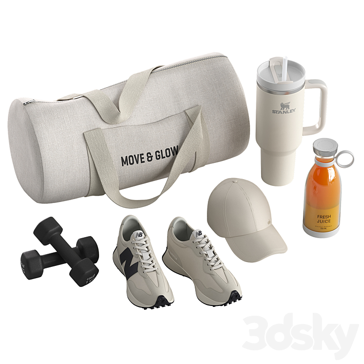 Fitness Gym Kit || FGK-01 - Sports - 3D model