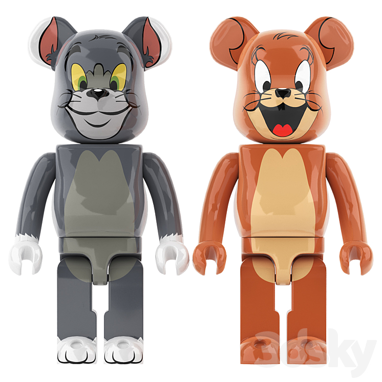 tom and jerry bearbrick collection - Toy - 3D model