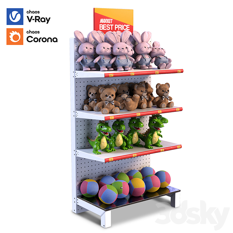 toy shop commercial stand - Shop - 3D model
