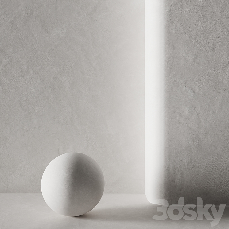 Decorative plaster pbr seamless 4k - Miscellaneous - 3D model