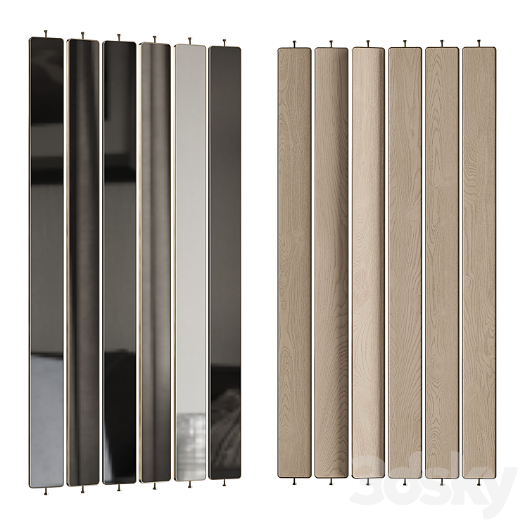 Partition with rotating elements - Other decorative objects - 3D model