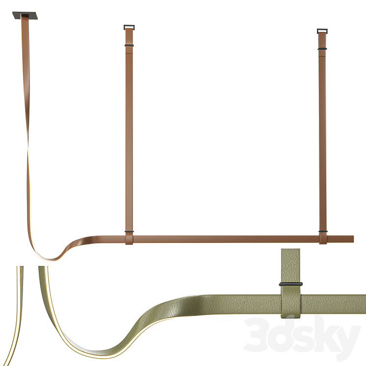 Flos Belt - Pendant light - 3D model