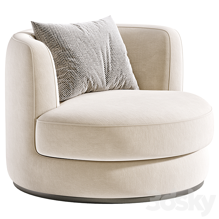 Hamilton Swivel Chair - Arm chair - 3D model