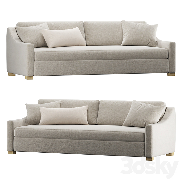 Ghent Slope Arm Sofa - Sofa - 3D model