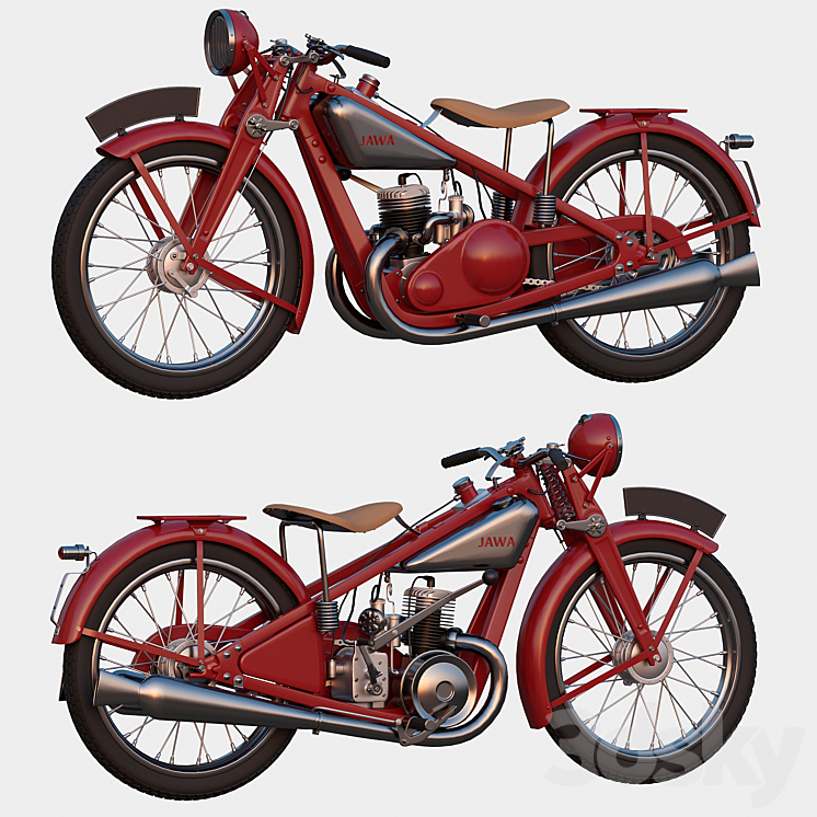 Jawa Villiers 1933 - Ground Transport - 3D model