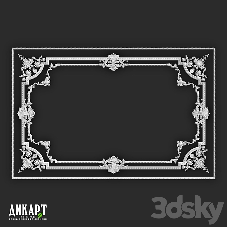 Dikart Composition-31V - Decorative plaster - 3D model