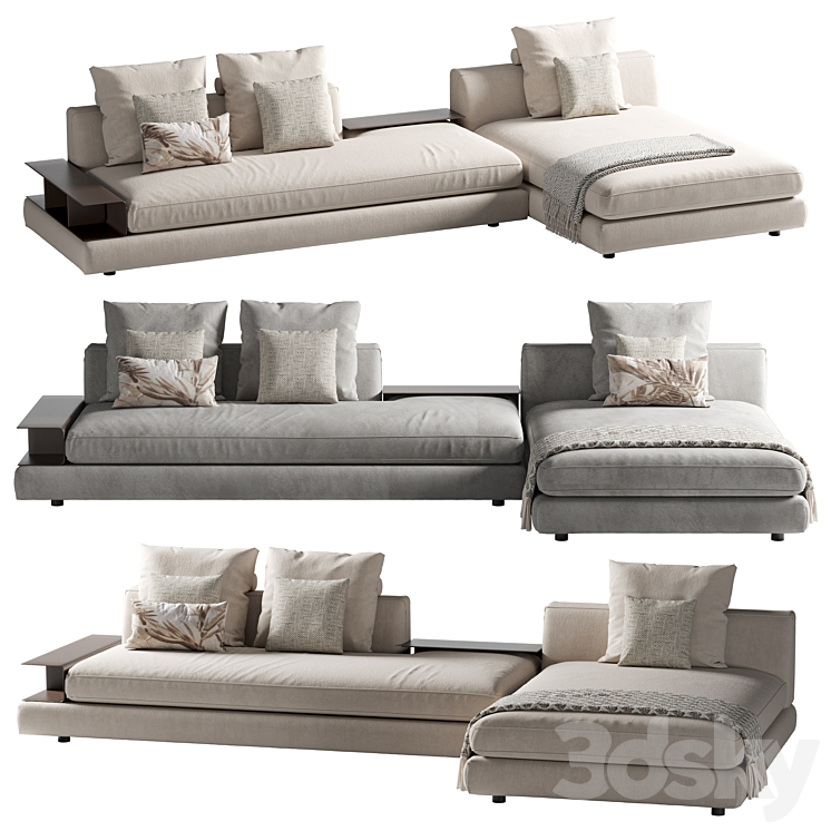 Bonaldo Liam Chaise - Sofa - 3D model