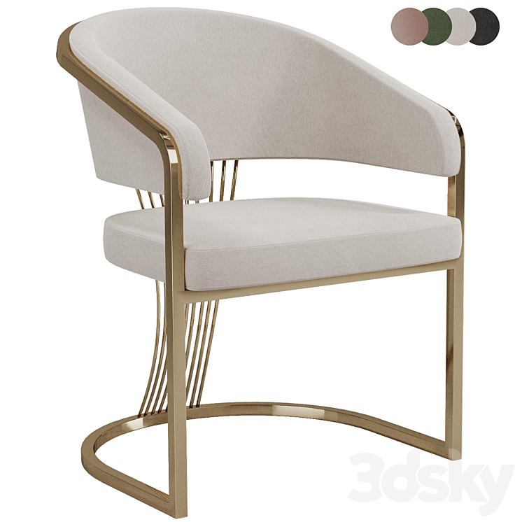Solstice Dining Chair - Chair - 3D model