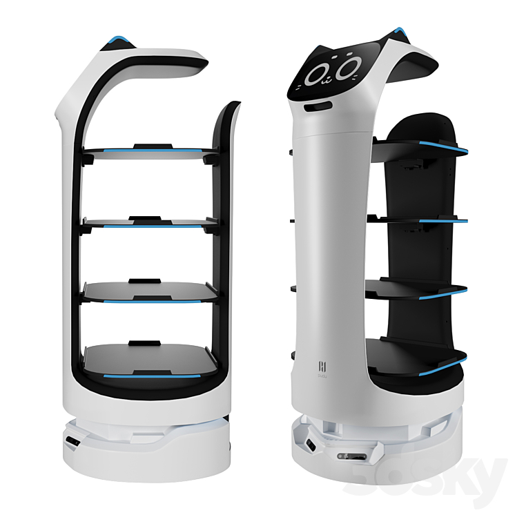 Bellabot PUDU. Premium Delivery Robot - Household appliance - 3D model
