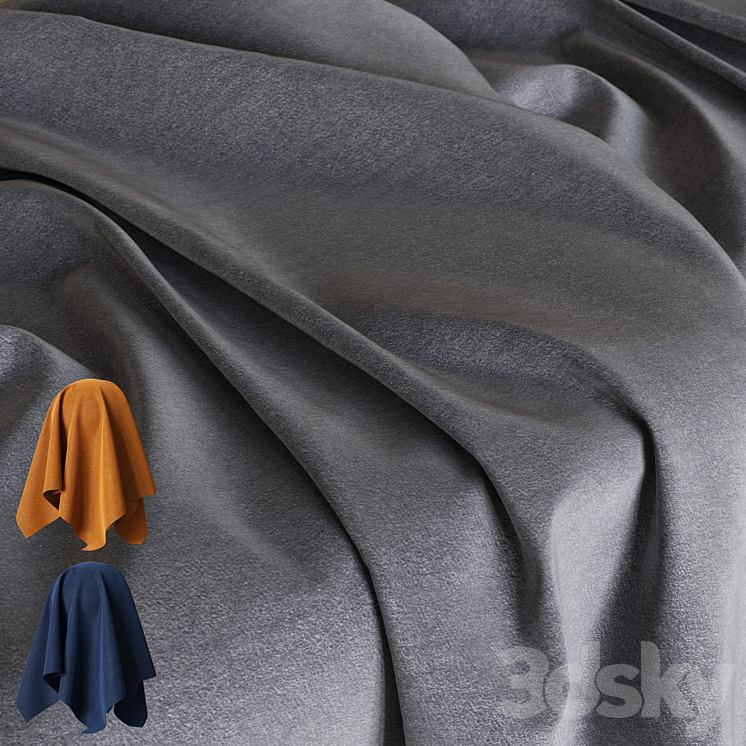 Velvet Zenith. 4k PBR - Fabric - 3D model
