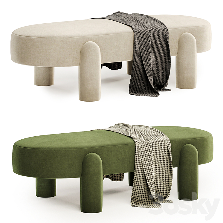 brenlee bench - Other soft seating - 3D model