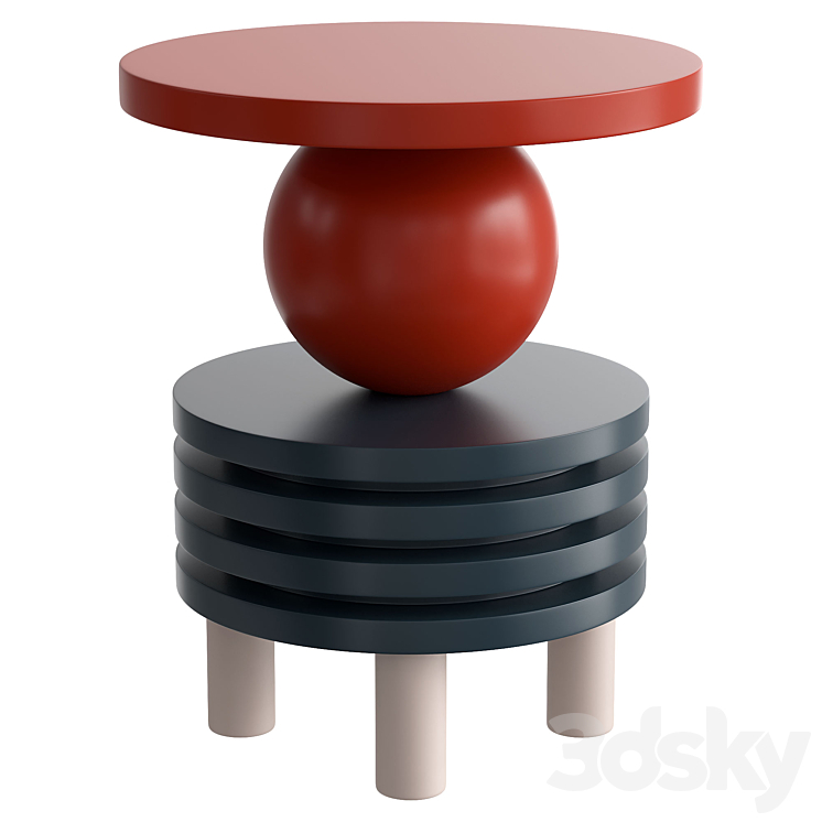 Round Balance Side Table - Table - 3D model