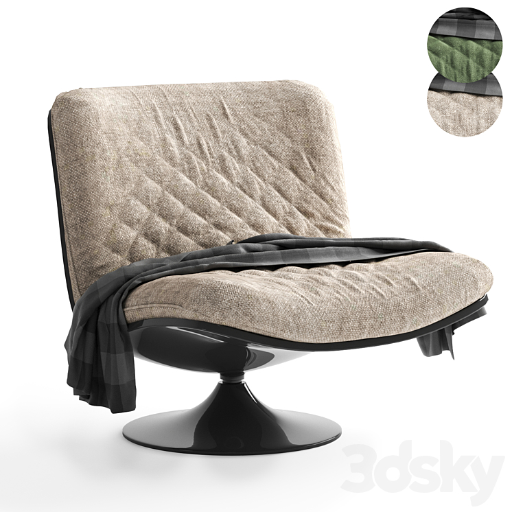 baxter - marilyn armchair - Arm chair - 3D model