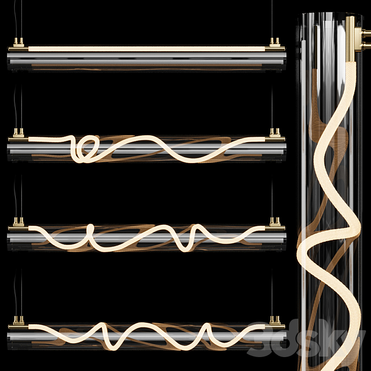 Luke Lamp Vessel Suspension - Pendant light - 3D model