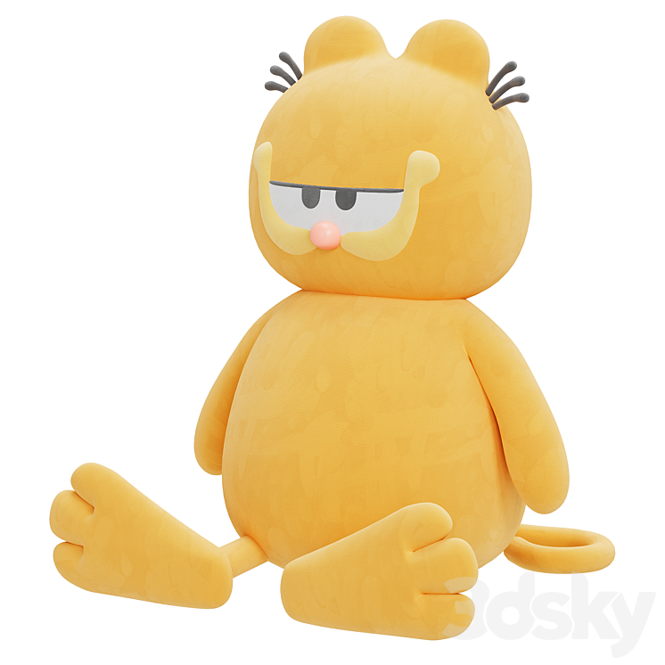Garfield Plush Toy - Toy - 3D model