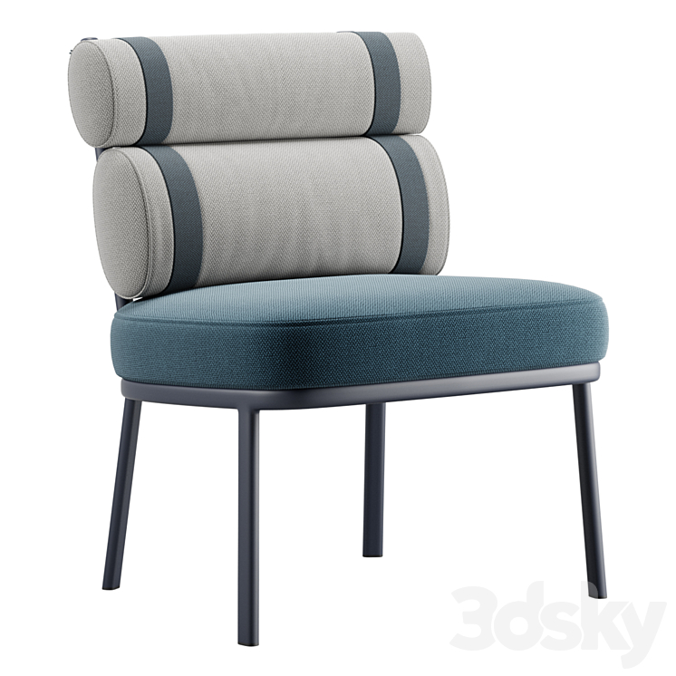 Kettal Roll Club Chair - Chair - 3D model