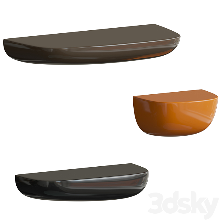Corniches Shelf - Other decorative objects - 3D model