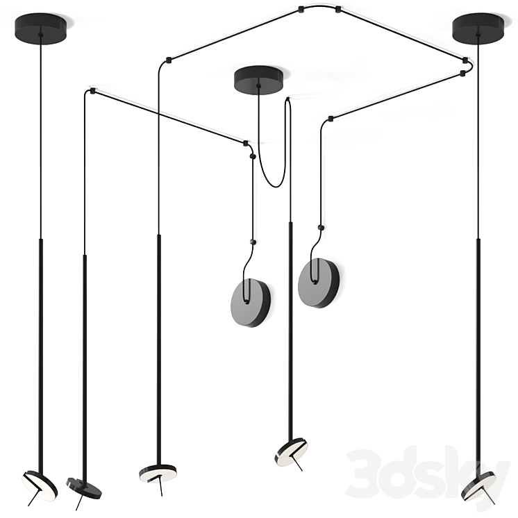 Invisible by Grok leds c4 Pendant Lamp - Pendant light - 3D model