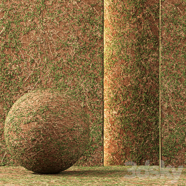 Grass Texture Material - Natural materials - 3D model