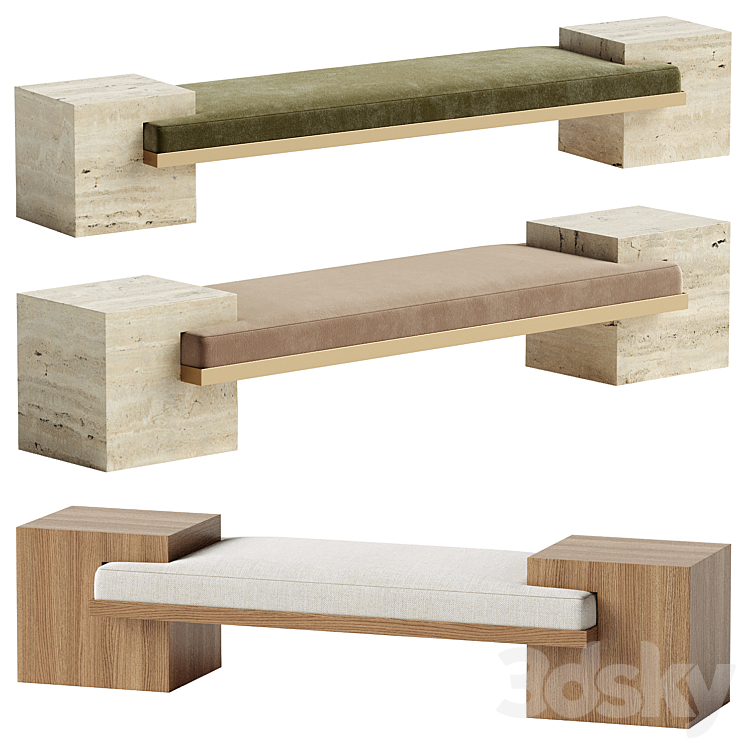Coexist Bench - Other soft seating - 3D model