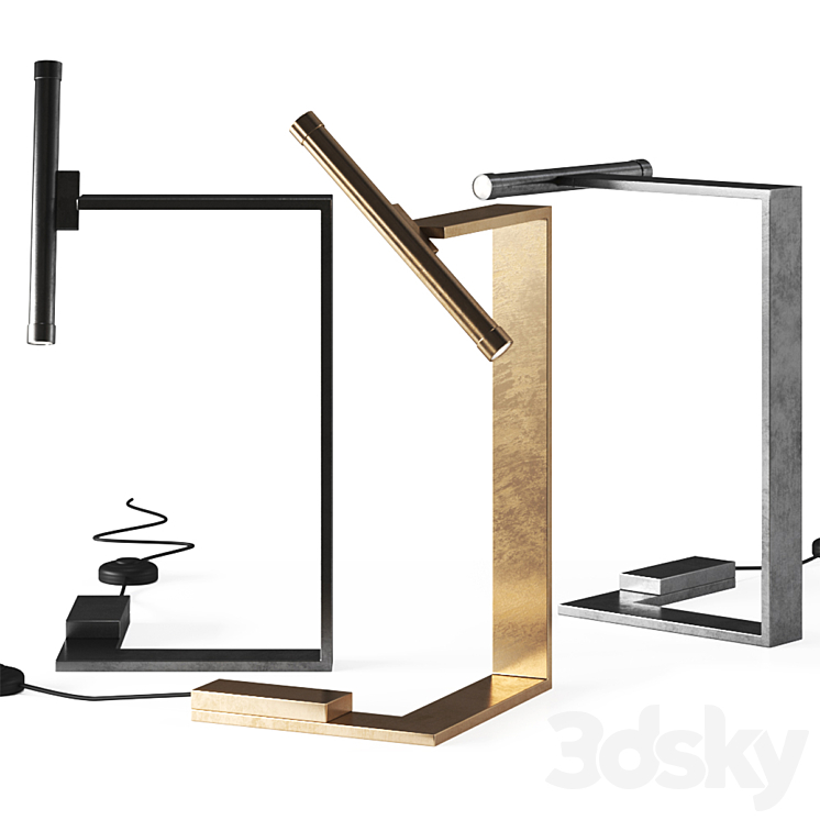 Flat by Henge Table lamp - Table lamp - 3D model