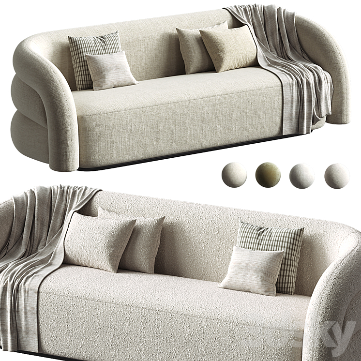 Novelle Sofa By Eichholtz - Sofa - 3D model