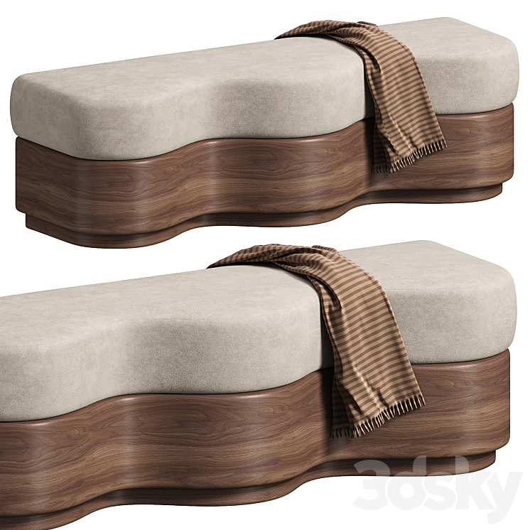 Triana Bench - Other soft seating - 3D model