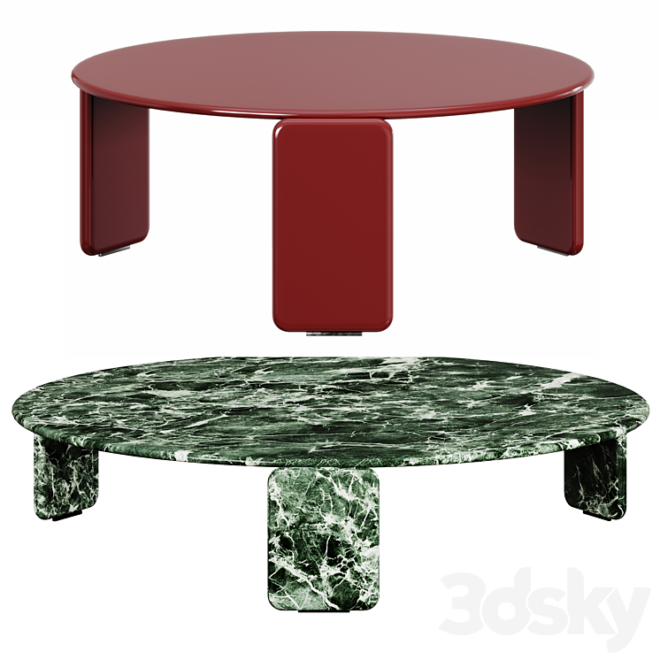 Drake Round coffee table by Minotti - Table - 3D model