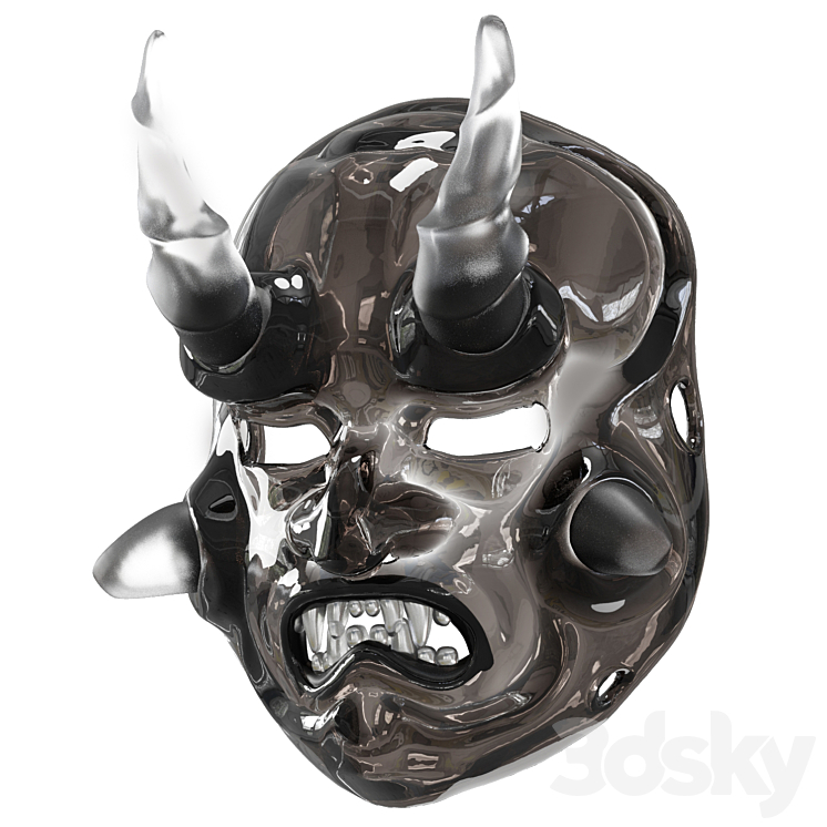 glass mask decor1 - Sculpture - 3D model