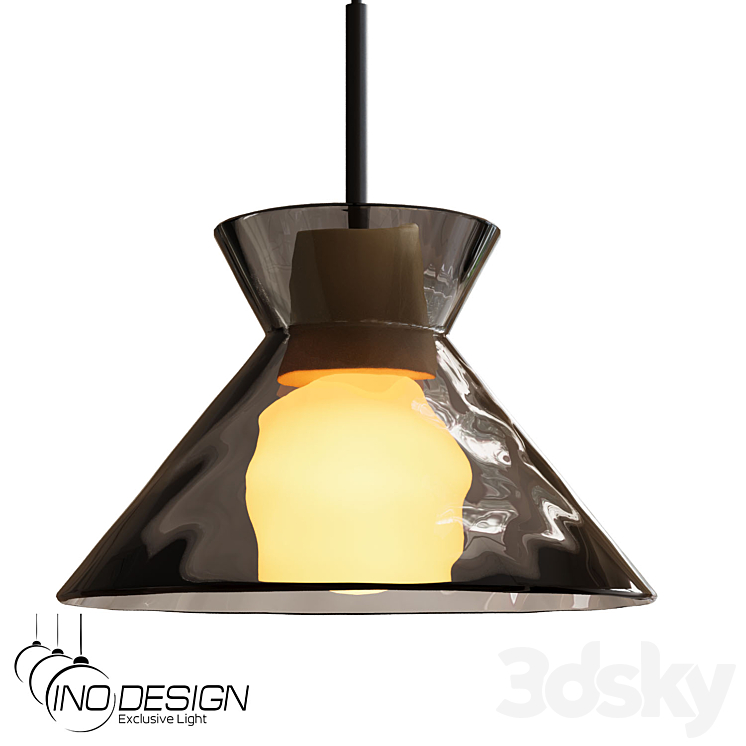 OM Inodesign Omg Glass Coil B 44.2725 - Pendant light - 3D model