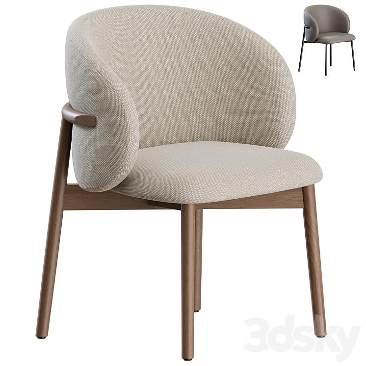Oleandro Chair Capsule Collection by Calligaris - Arm chair - 3D model
